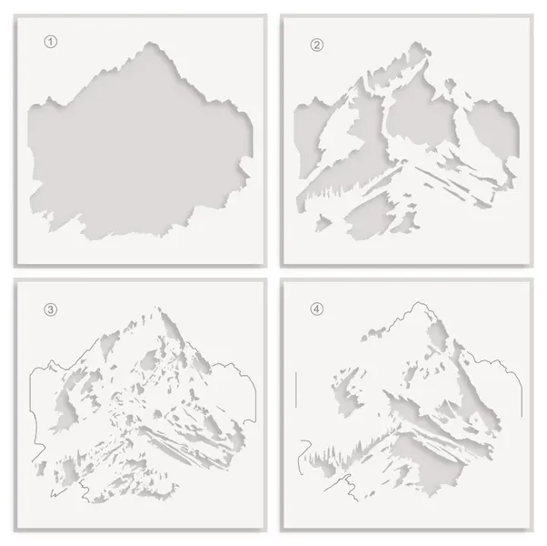 Altenew Majestic Mountains Layering Stencil Set - Papiria